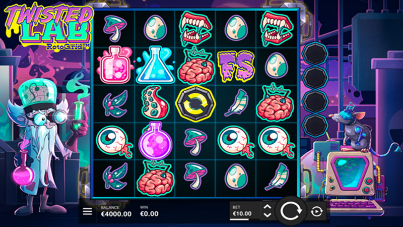 Twisted Lab mobile by Hacksaw - 777 Slots Bay games